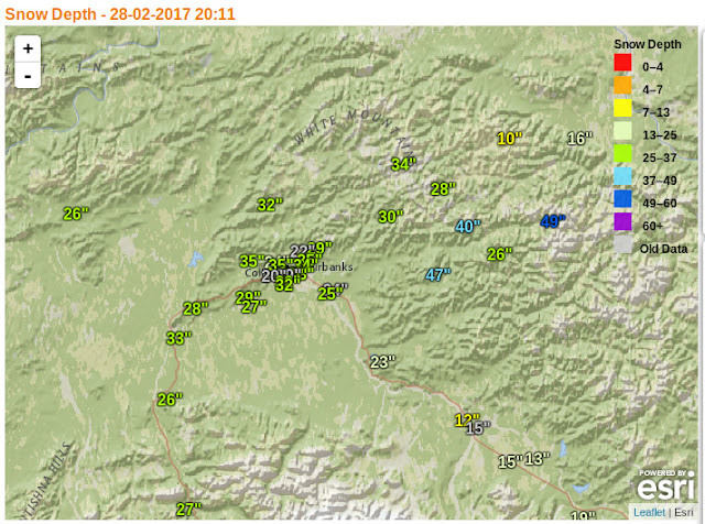 Deep Cold: Alaska Weather & Climate: Snow Piling Up