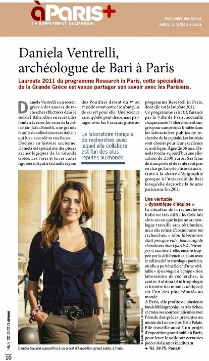 PARIGI FINANZIA UN'ARCHEOLOGA ITALIANA DEL PROFONDO SUD - Gravità Zero