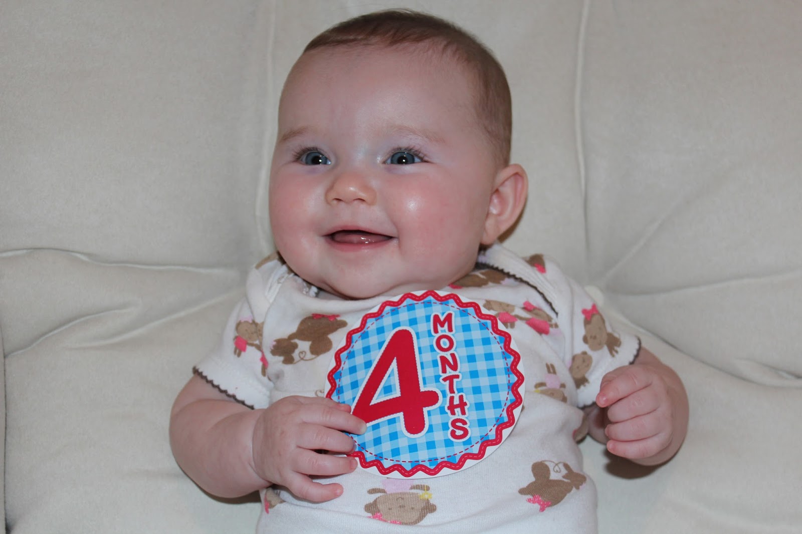 The Suttons: Happy, Happy 4 Month Old!