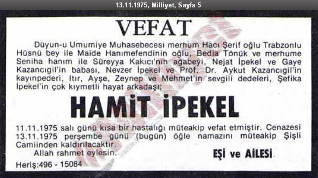 Akrabalık Zinciri: Arda Uskan - Gencay Gürün - Vecdi Özgül - Sadettin ...