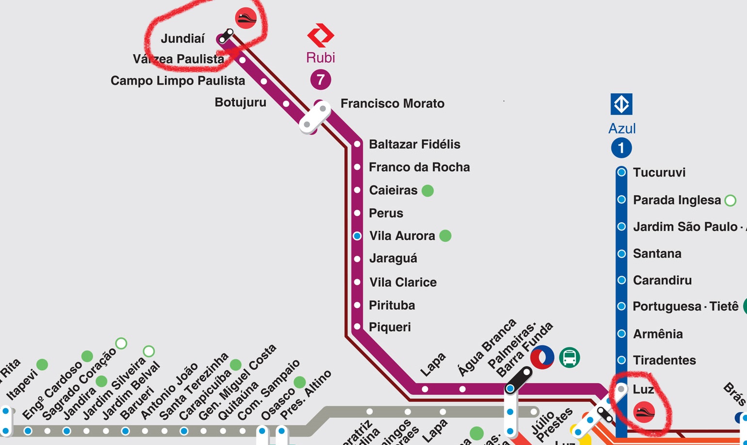 O último trem regular de São Paulo