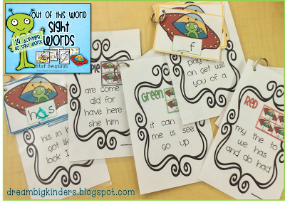Dream Big Kinders: Kindergarten Sight Word Activities and a FREEBIE!