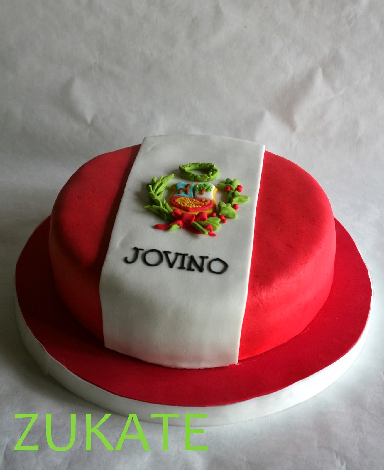 TORTA DE LA BANDERA DE PERÚ PARA JOVINO | ZUKATE