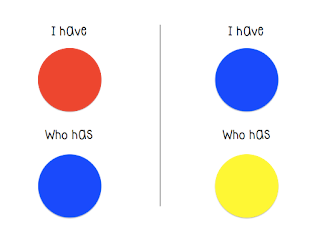 Preschool Wonders: I have/Who has Colors Freebie!