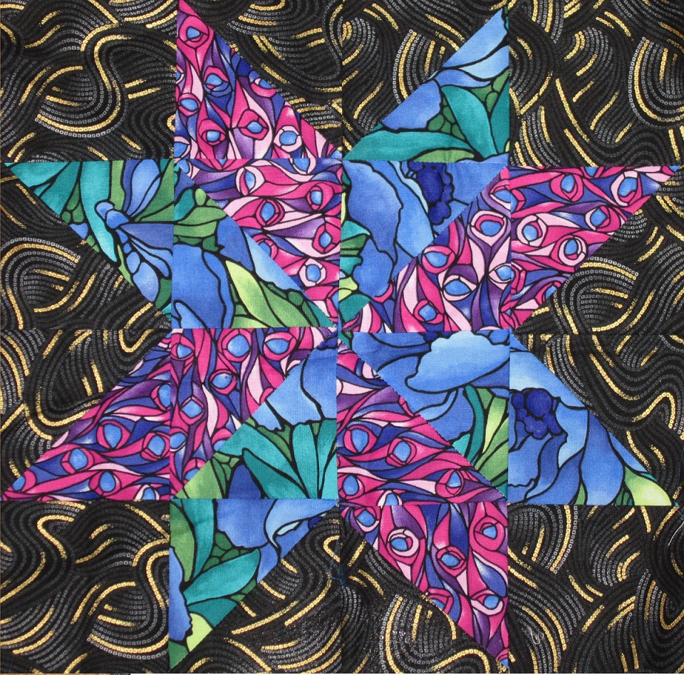 Berrima Patchwork: Free Pattern 12" Block: 8 Point Star