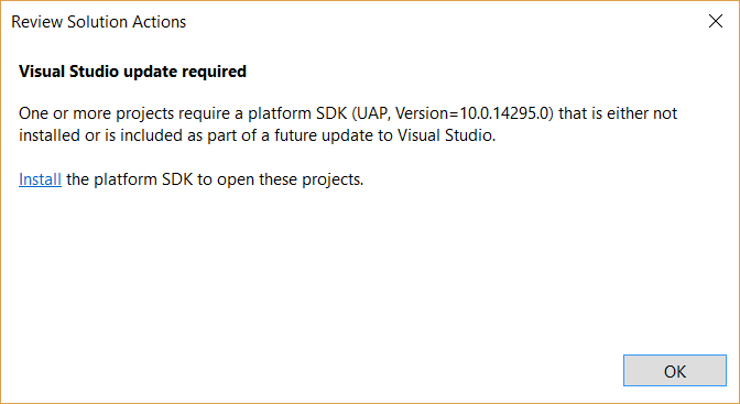 When Uwp Apps Targeting Old Or Temporary Sdks Cant Be Loaded Uwplunch ~ Matt Lacey