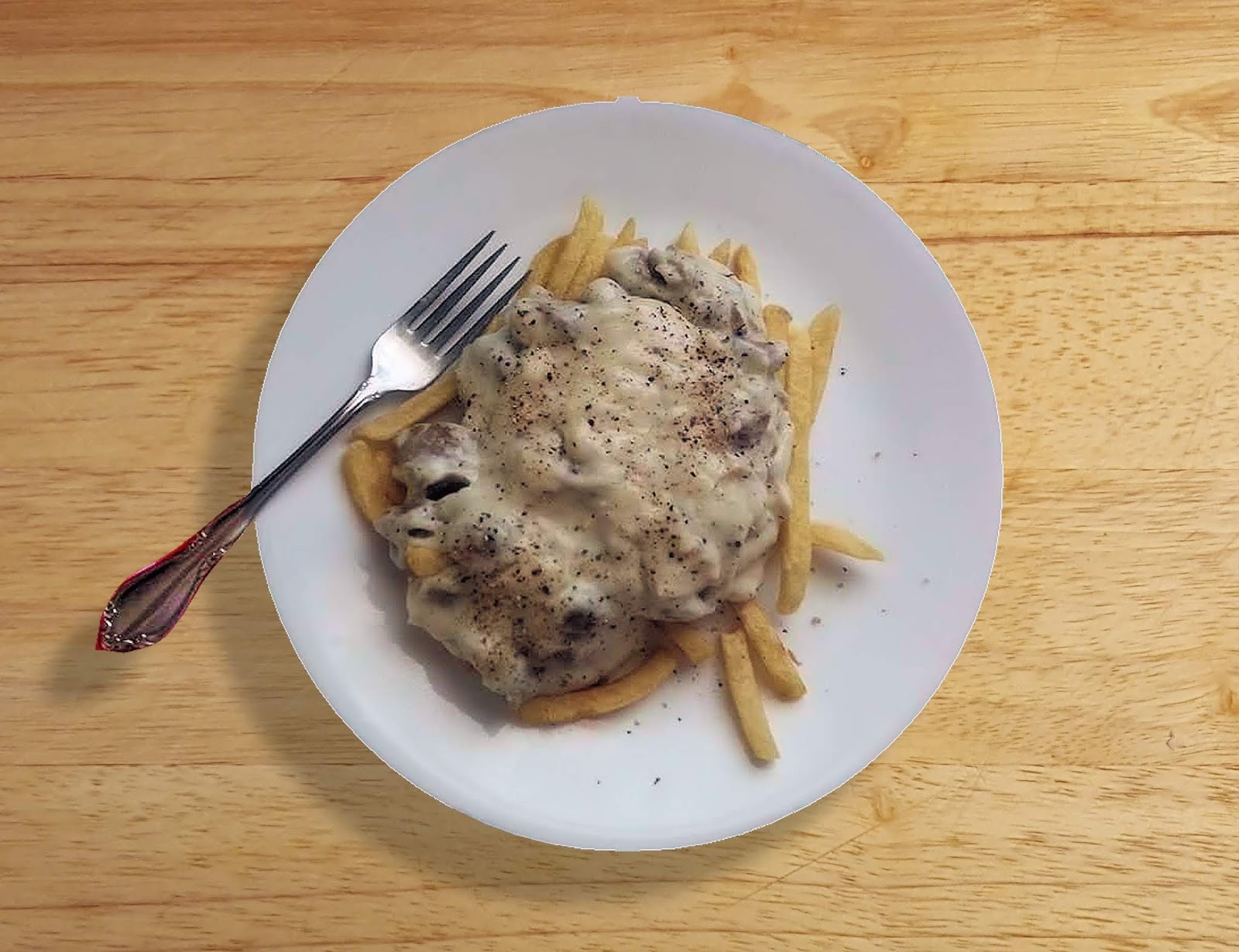 Earl Cooks Etc.: Earl Cooks Sausage Gravy Over Fries - Who needs Poutine?