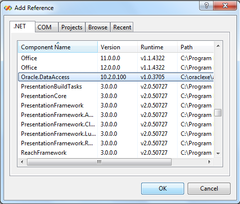 Tutorial Oracle - C# : Contoh Aplikasi CRUD C# - Oracle (Connection) | Contoh - Download Program ...