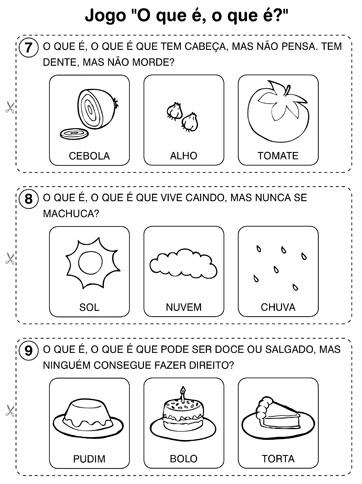Jogo: O que é, O que é? - para imprimir — SÓ ESCOLA