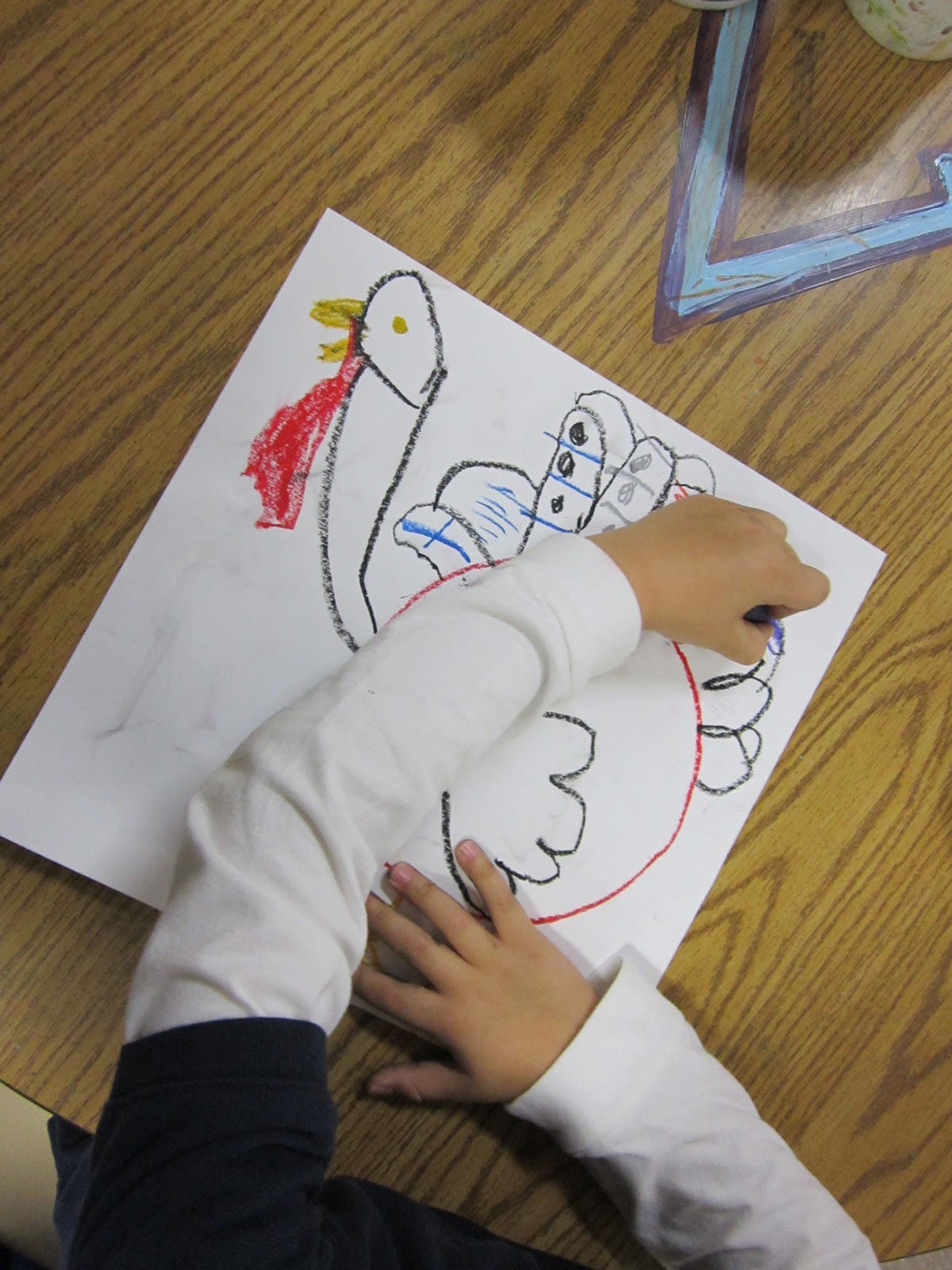 ChumleyScobey Art Room: Abstract Turkeys! ( a little belated)