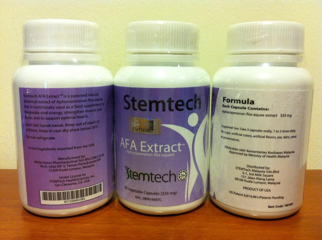 Stemcell Nutrition: Pengenalan kepada Stemtech AFA