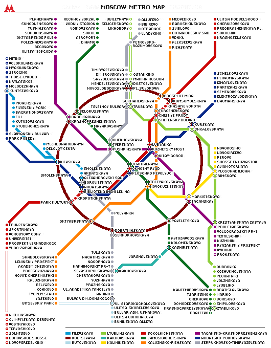 Metro Map Pictures: Metro Map of Moscow Pictures