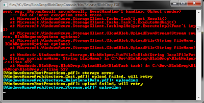 Fire + Ice: David Pallmann's Technology Blog: Blob Drop: Sync Local ...