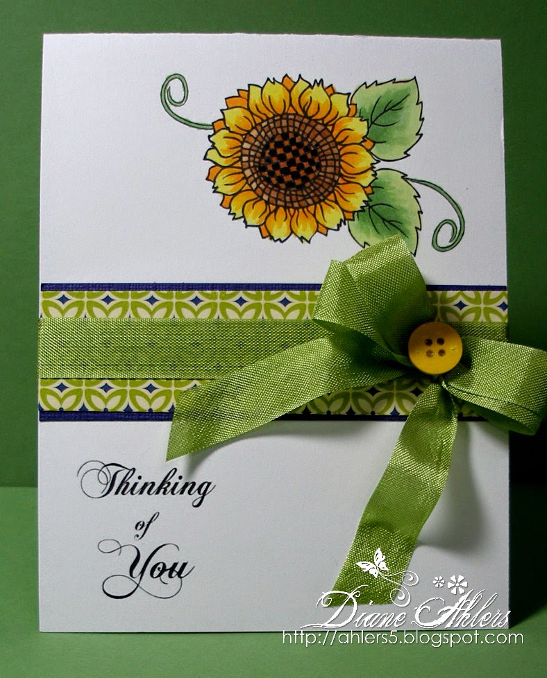 Diane's Country Cards & Crafts: Sunflower-Thinking of You