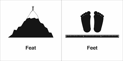 Homophones, Weakly: Feat & Feet