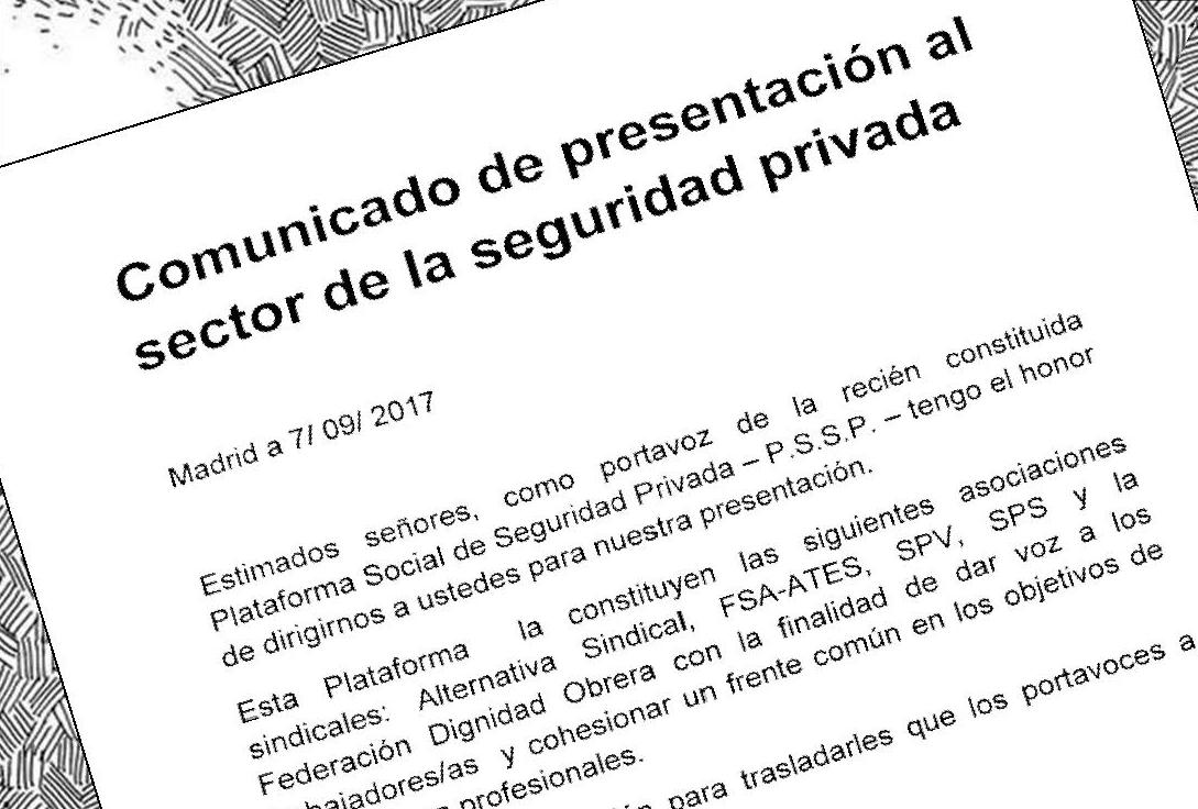 Sindicato profesional de Vigilantes Sevilla: Comunicado de Presentación ...