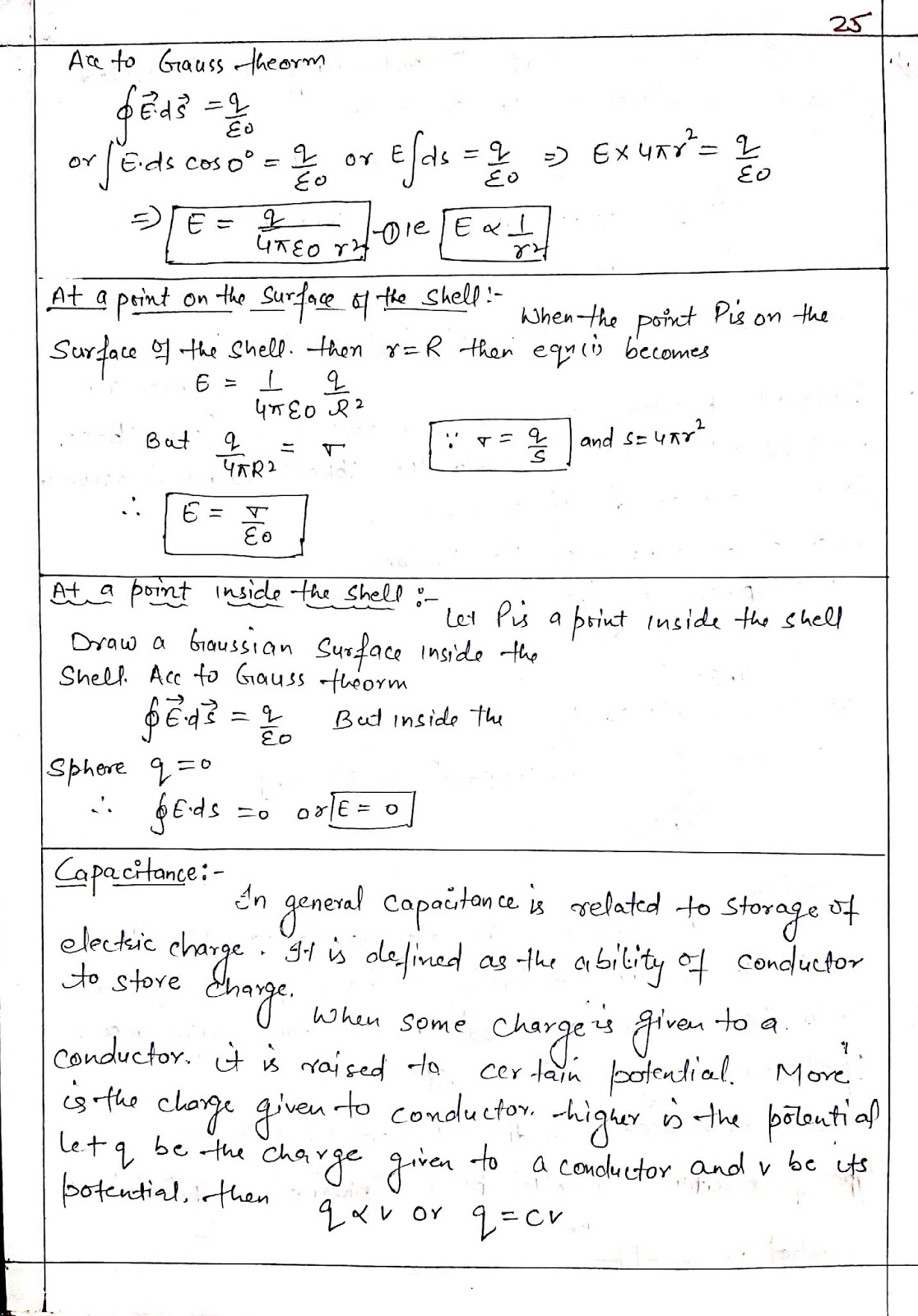 ELECTROSTATIC HANDWITTEN NOTES FOR 12TH CLASS PHYSICS