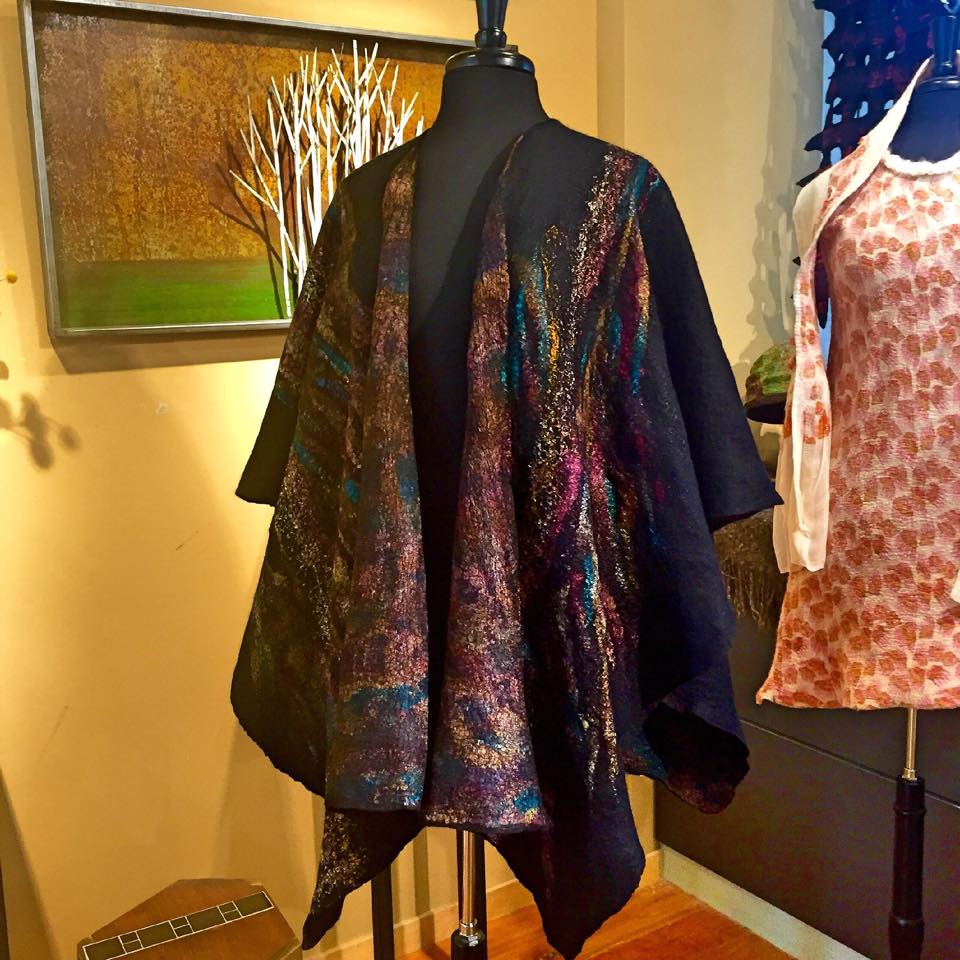 HeartFelt Silks Blog: Felting Workshop Recap: Making Ruana Shawls in ...