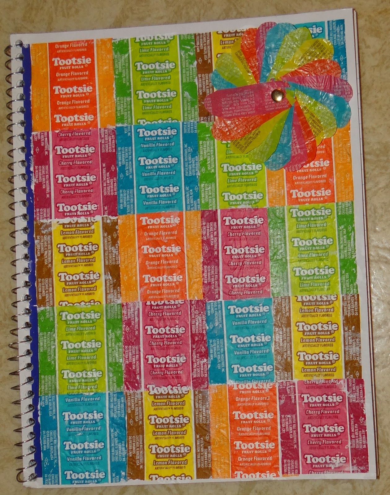 Amber's Craft a Week Blog: Candy Wrapper Decorated Journal