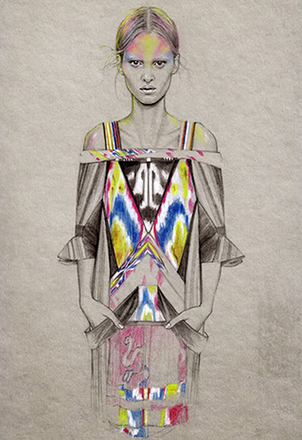 AUBREY: Fashion illustrator-Cédric Rivrain