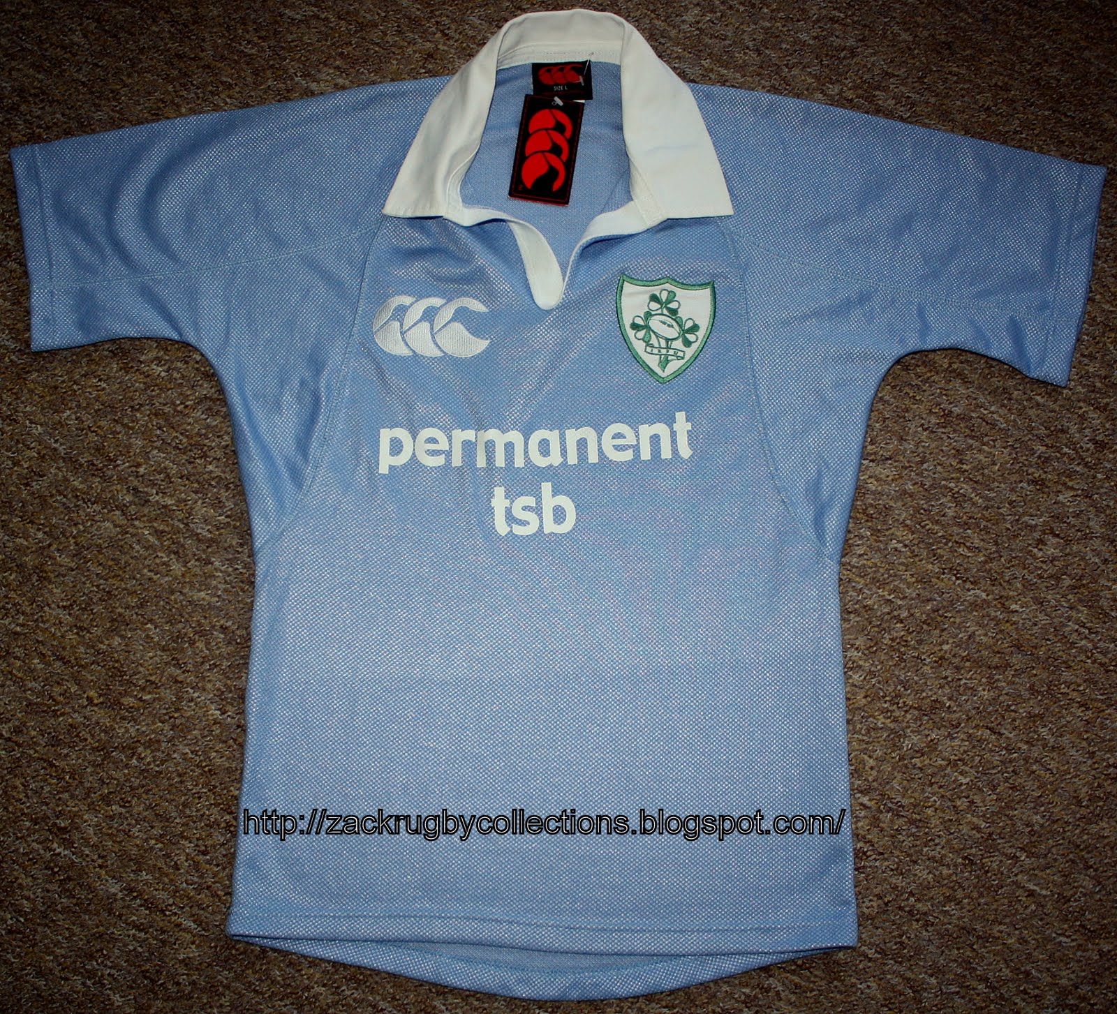 ZackRugby Collections®: Ireland IRFU SS Test Training Rugby Jersey