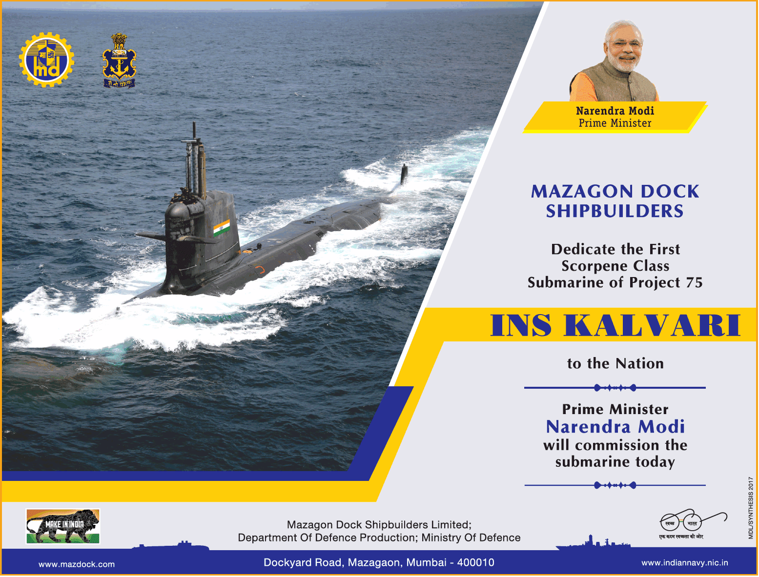 Twenty22-India on the move: INS Kalvari
