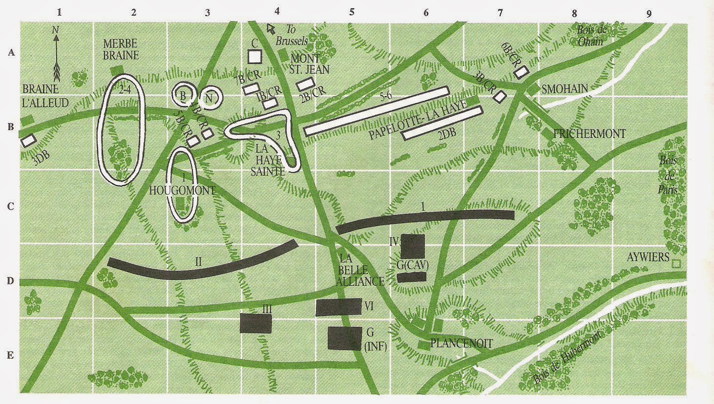 One Sided Miniature Wargaming Discourse: Waterloo Maps