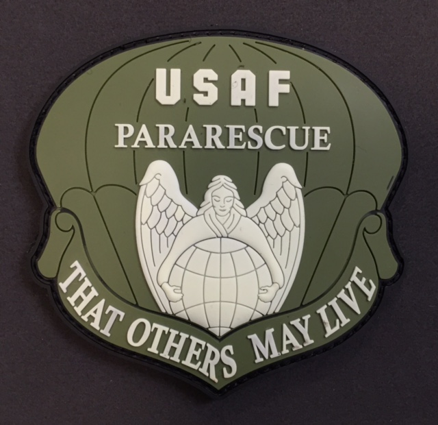 THE USAF RESCUE COLLECTION: USAF Pararescue / PVC / OD Green Patch