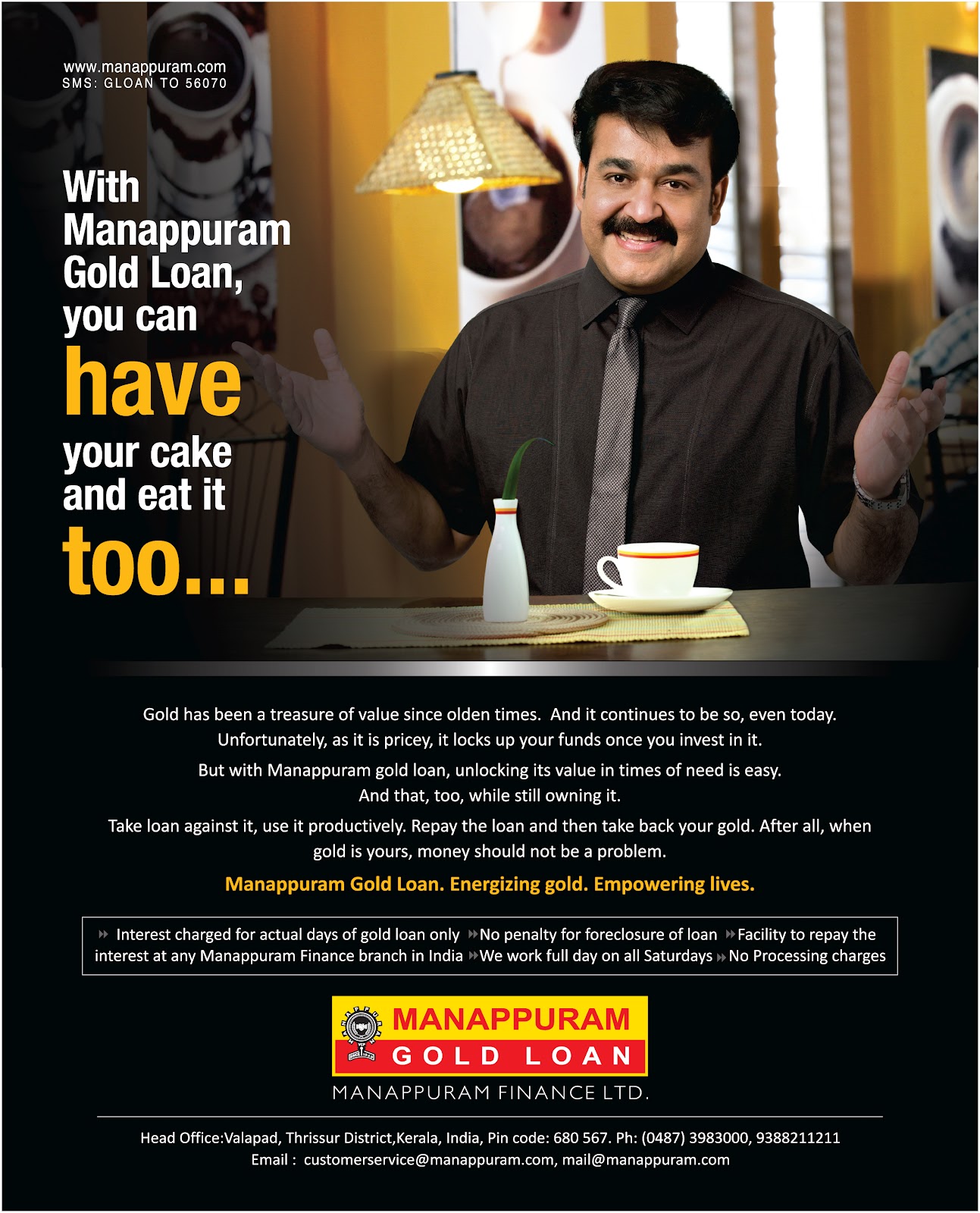 NANDANAM CREATIONS: Manappuram Magazine back page ads