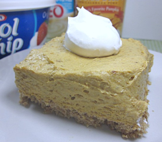 From Grandma Loy's Kitchen: Low-Sugar, No-Bake Pumpkin Pudding Squares ...
