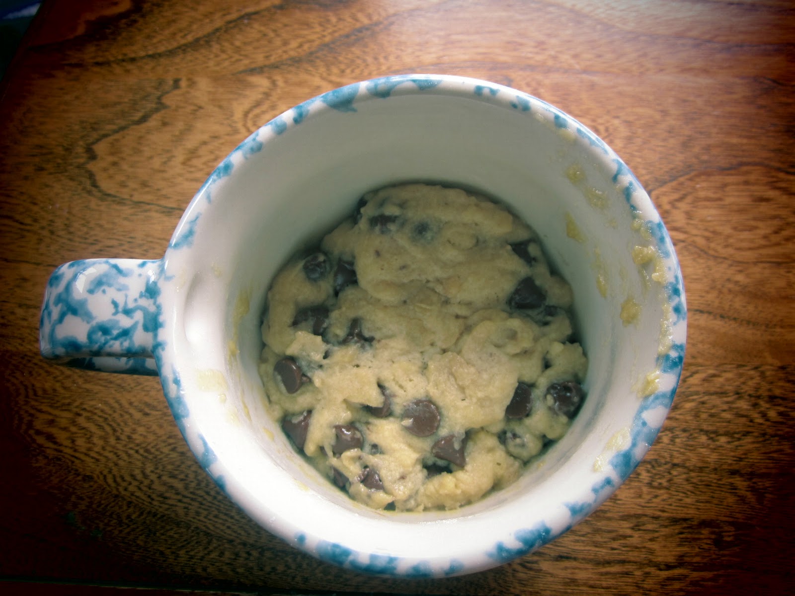 So, Hi: mug cookie recipe.