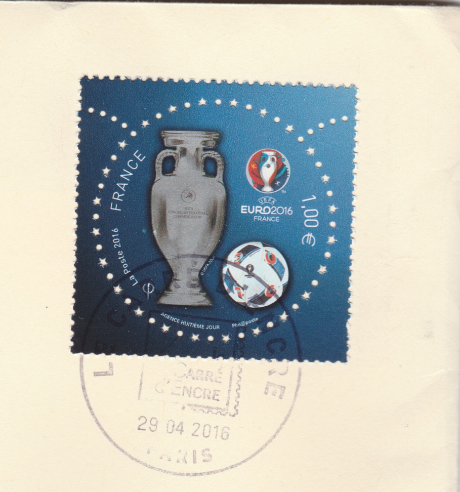 My Postcard and Cover Blog: France: UEFA EURO 2016 Stamp
