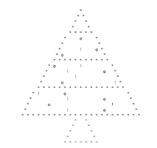 Linux World: Creating a christmas tree on linux terminal