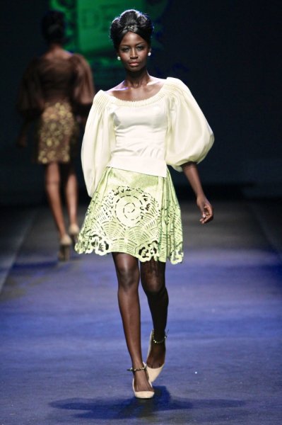 ISIS MODELS FOR DEOLA SAGOE AT THE MERCEDES BENZ FASHION WEEK AFRICA ...