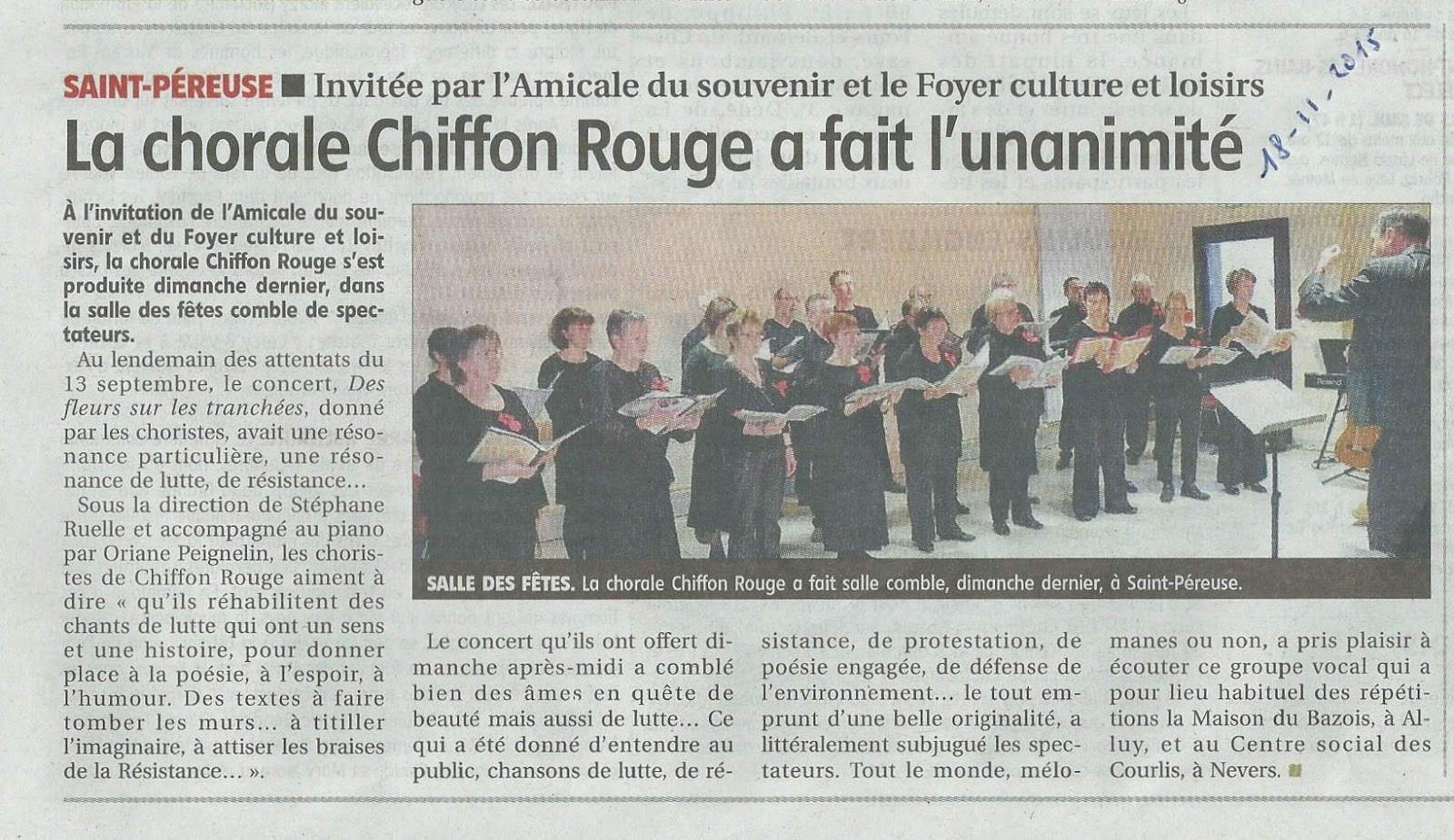 LE CHIFFON ROUGE: Revue de presse