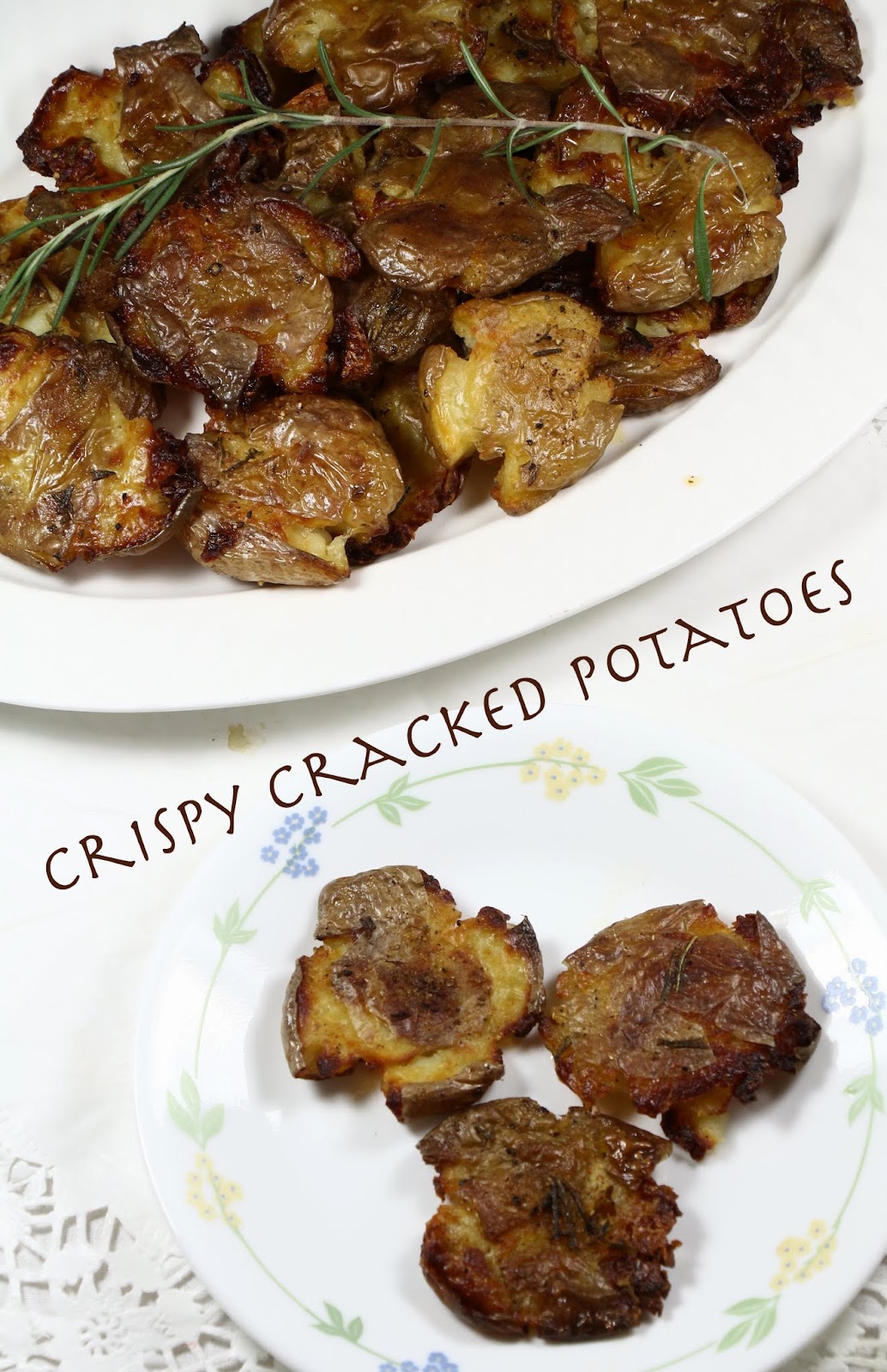 Yum! Yum! Yum!: Crispy Cracked Potatoes ( Step - by - Step)