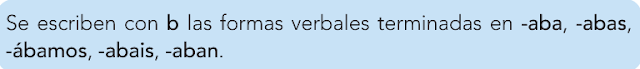 Las TIC en Primaria: VERBOS TERMINADOS EN -ABA, -ABAS...