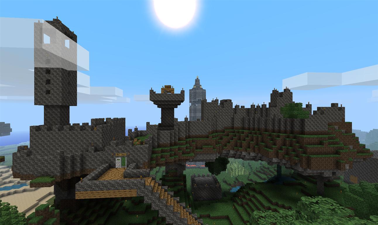 JD's Gaming Blog: Minecraft Creations: The Skyreach Plateau Fortress