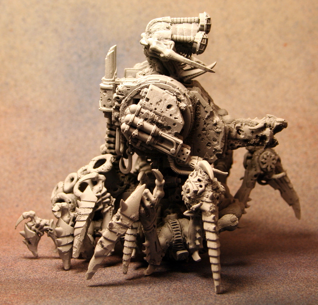 Warhammer In Progress: Nurgle Defiler, modeling and base coat finished