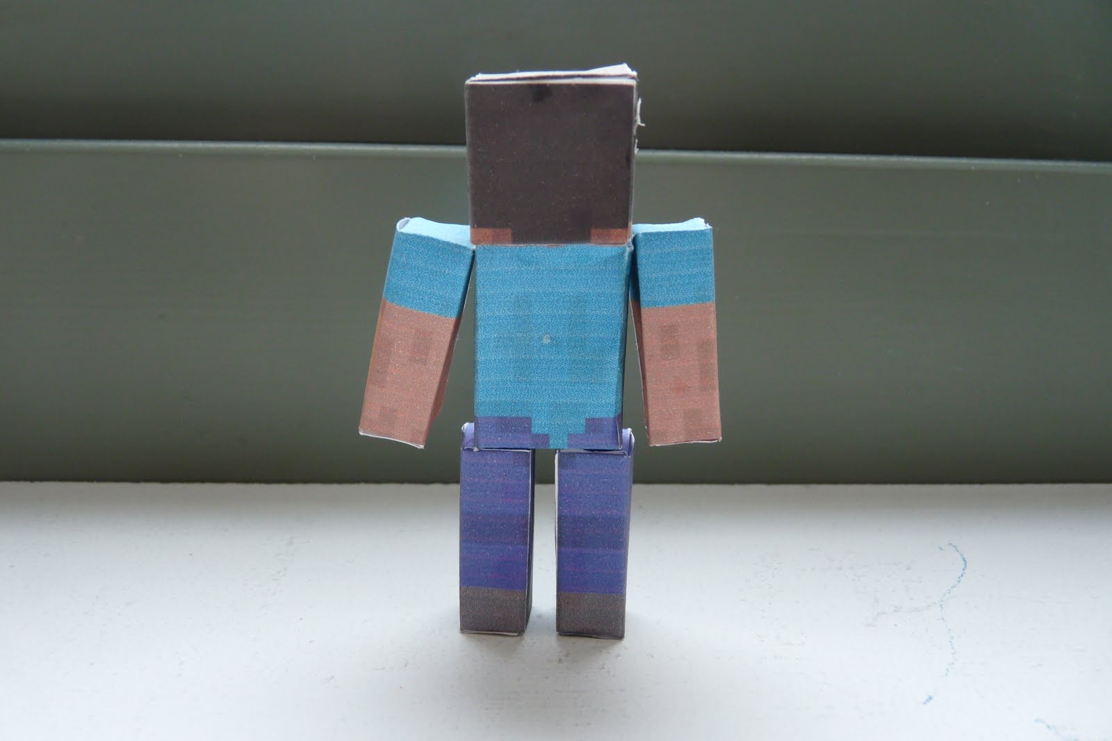 Minecraft Papercraft Steve Bendable