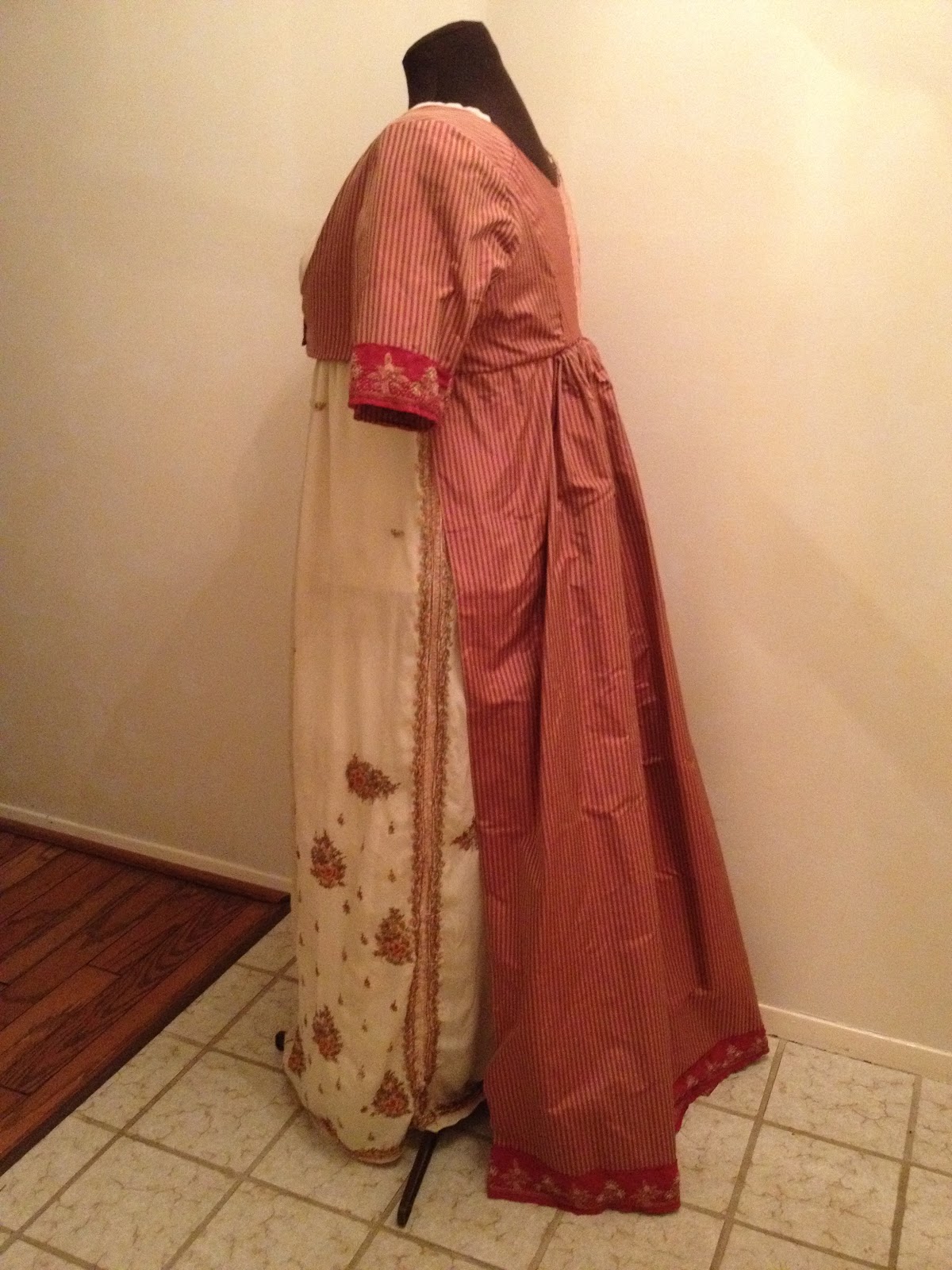 Maggie's Costume Wardrobe: Regency drawstring gown and open robe