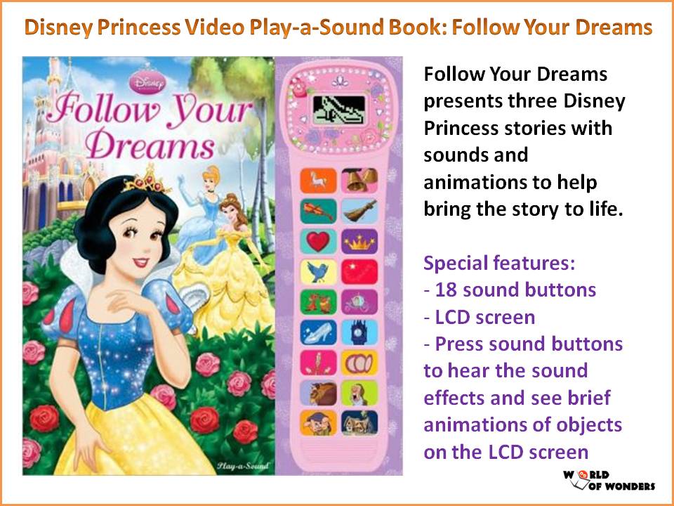 World of Wonders: Disney Princess Video Play-a-Sound Book: Follow Your ...