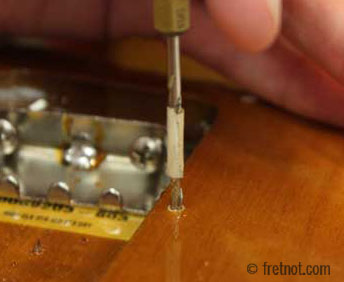 Guitar Repair Blog: Drilling Holes w/o Chipping Paint
