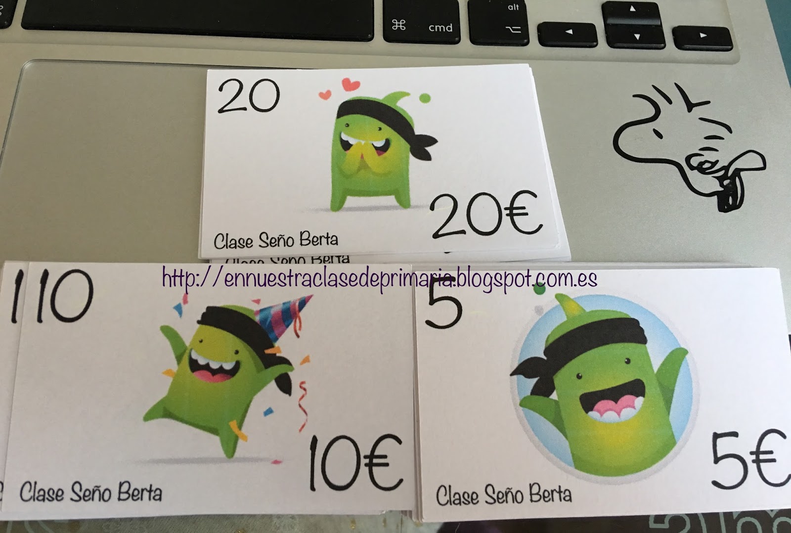 En nuestra clase de Primaria: Dinero ClassDojo