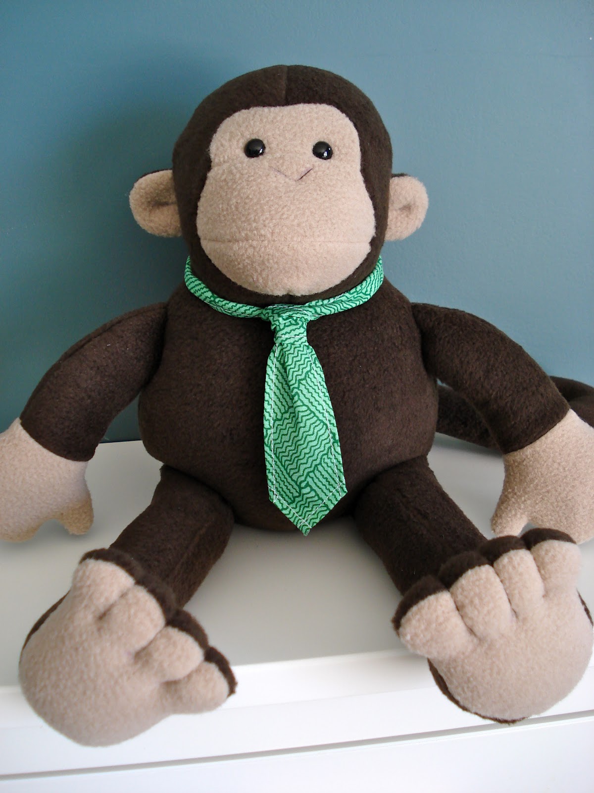 Fleece Menagerie: Mr. Coco the monkey (SOLD)