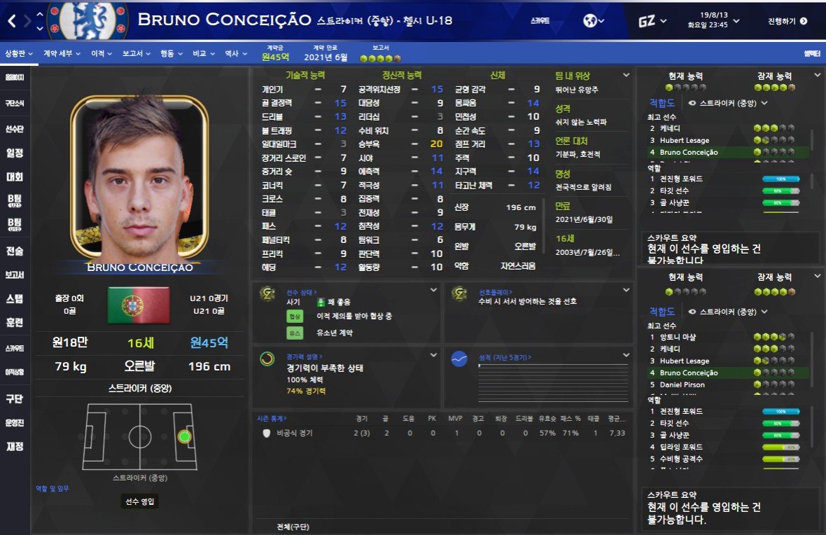 Tu Namu: fm2016 유망주