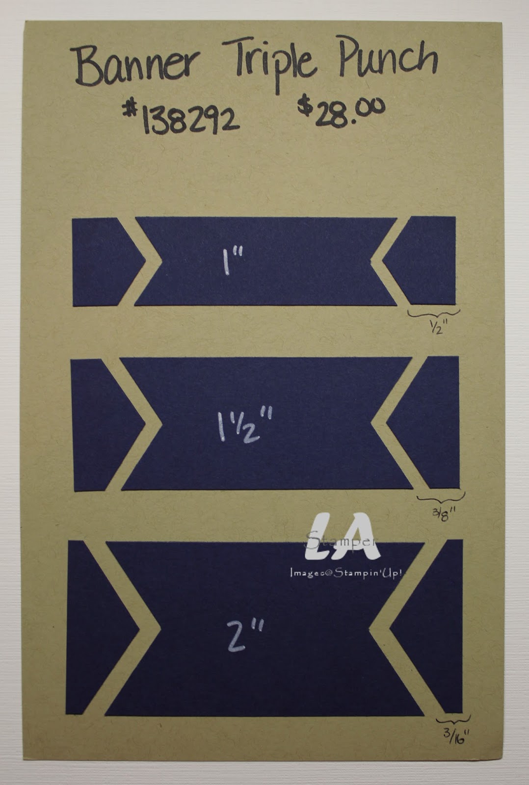 LA Stamper: Simple Card Sunday 15-Banner Triple Punch