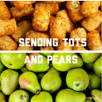 Broken To Breathless: I Am Sick of Tots and Pears!