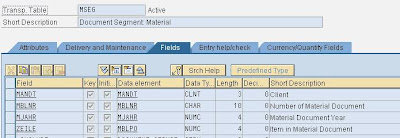 ABAP: SAP Tables