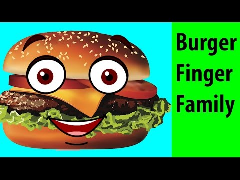 Burger Finger Family Children Cartoon Nursery Rhyme for Children ...